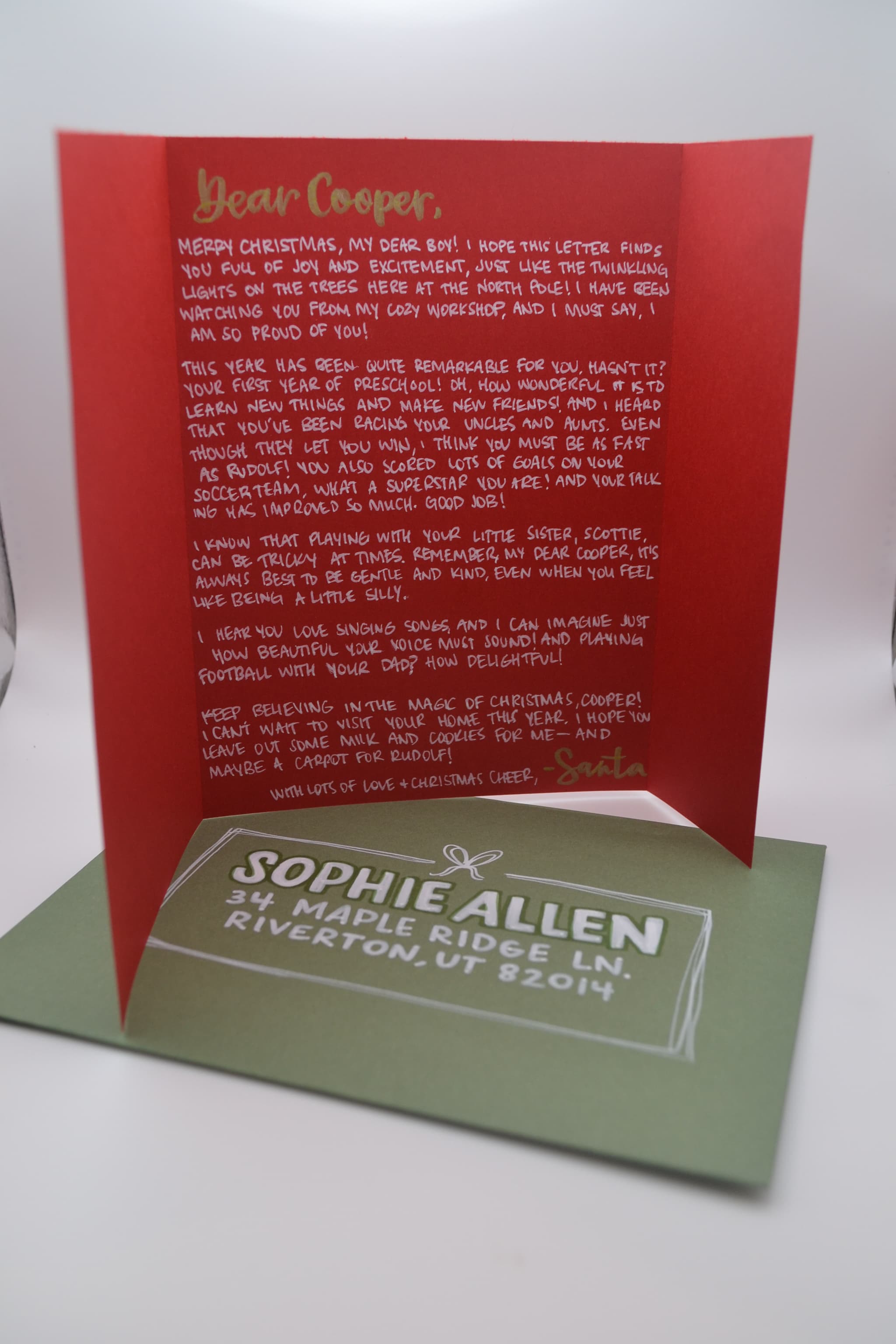 Post From Santa - Handwritten Letters